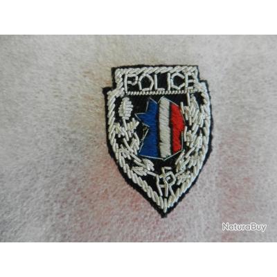 Ancien insigne badge tissu - Police Nationale - pour képi - brodé ...