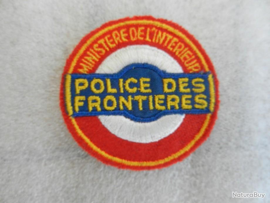 Ancien insigne badge tissu.PAF Police Nationale - Police des Frontières ...