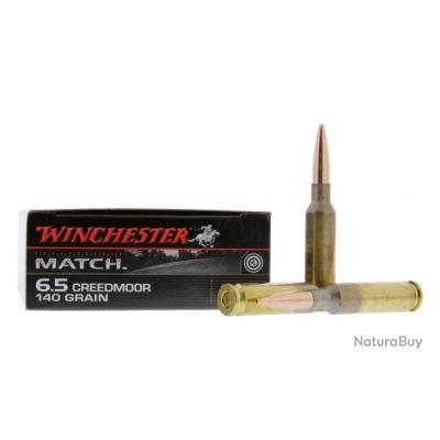 Munitions WINCHESTER Match Cal.6.5 Creedmoor 140gr 9.07g PAR 60 ...