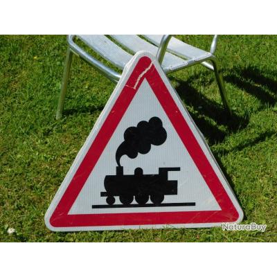 ANCIEN PANNEAU CODE de la ROUTE : CHEMIN de FER - VOIE FERREE - TRAIN ...