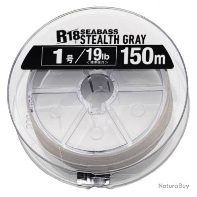 Seaguar R18 Seabass Stealth Gray PE X8 19lb 150m - Nylons - Tresses (8370951)