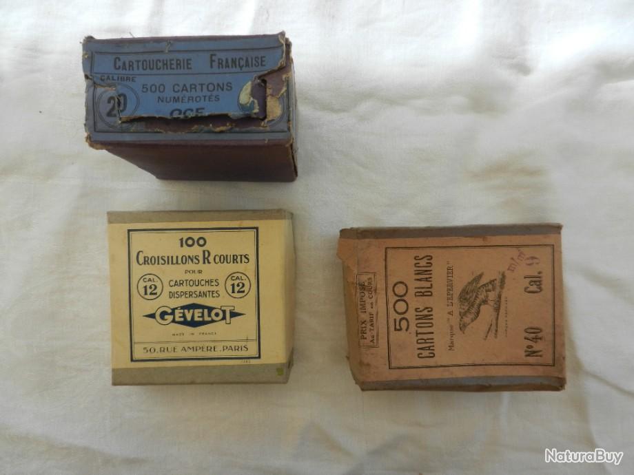 Pour colletion - 3 anciennes boîtes carton pour rechargement de ...