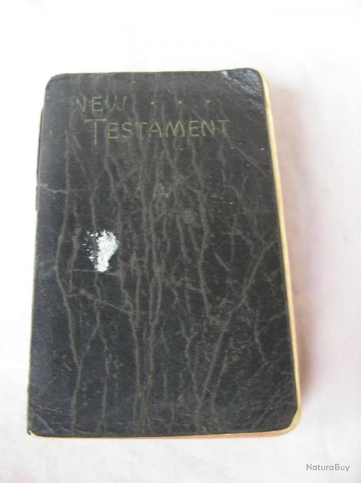WW2 US NOUVEAU TESTAMENT " NEW TESTAMENT " LIVRE RELIGIEUX CHRÉTIEN ...