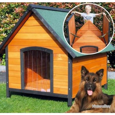 Niche XXL abri chien grande niche extérieure niche en bois niche toit ...