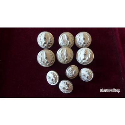 BOUTONS MILITAIRES FRANCE COMMISSARIAT ARMEE DE TERRE CAT - Boutons ...