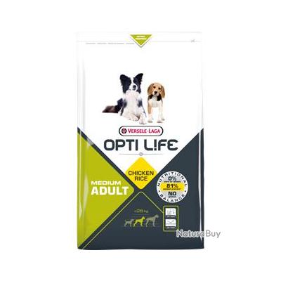 OPTILIFE ADULT MEDIUM 2.5KGS - Alimentation chiens (8623125)