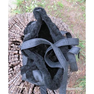 GRAND SAC MOUTON RETOURNE VERITABLE NOIR - Sacs et sacoches de chasse ...