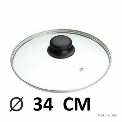 COUVERCLE DE CASSEROLE en VERRE Ø 34 CM - Poêles et casseroles (8672422)