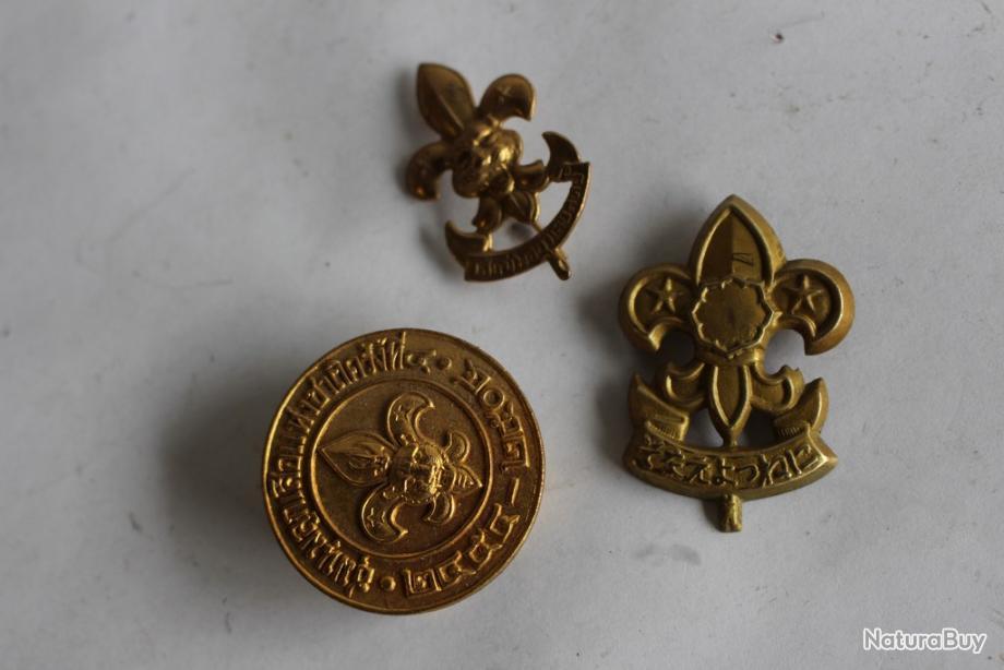 Trois anciennes insignes Scout - Médailles, Décorations, Ordres (8768702)