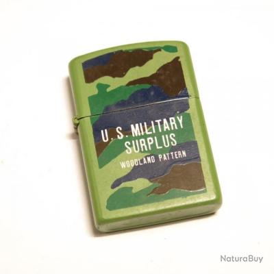 Briquet style Zippo US military surplus camo woodland réf w13 ...