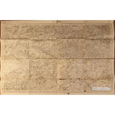 Carte d'état-major région ville de "RETHEL". - Cartes géographiques ...