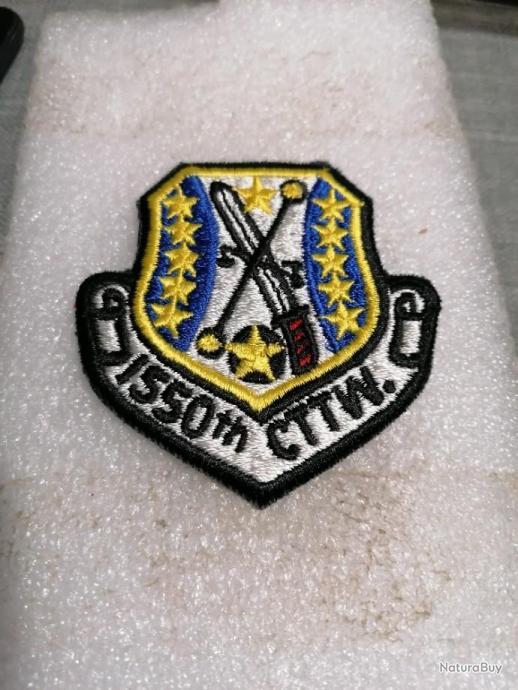 Patch armée us usaf 1550th COMBAT TACTICAL TRAINING WING ORIGINAL - Insignes en tissu - Patchs ...