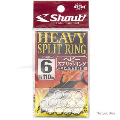 Anneaux brisés Shout Heavy Split Ring (411HS) 6 - Agrafes - Emerillons - Anneaux Brisés - mer ...