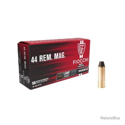 50 Munitions FIOCCHI Cal 44 REM Mag 200Gr LSWC - Balles Calibre 44 Rem ...
