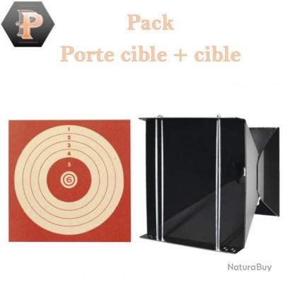 Porte cible conique + 100 cibles 10x10 - Portes cibles et accessoires ...