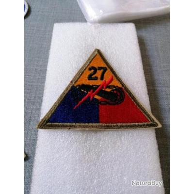Patch armée US 27TH ARMORED DIVISION original - Insignes en tissu ...