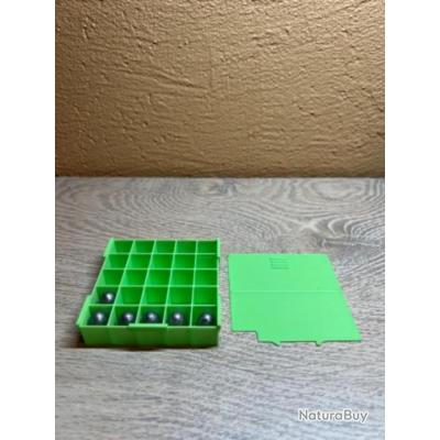 Lot de 4 boites verte claire + 1 offerte pour 25 balles ronde ou ...