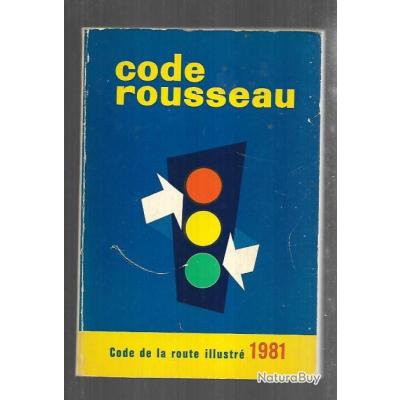 Code rousseau collector , 1981, talbot simca, renault 4l, estafette ...
