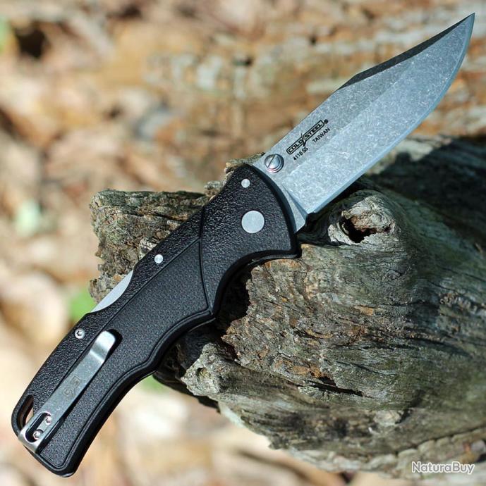 Couteau Cold Steel Verdict Black Lame Acier 4116 Clip Point Manche GFN ...