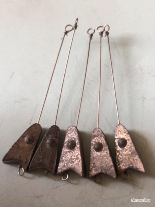 5 plomb lancer tête de poisson pm avec avançon 4 gr démontable pêche ...