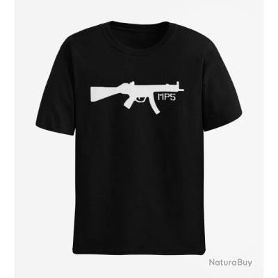 T shirt Armes MP5 Noir - Tee-shirts de tir (9510819)