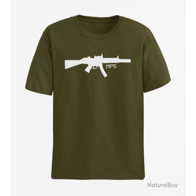 T shirt Armes MP5 2 Army Blanc - Tee-shirts de tir (9510831)