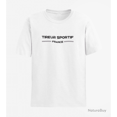 T shirt Tir Sportif Tireur France Blanc - Tee-shirts de tir (9513100)