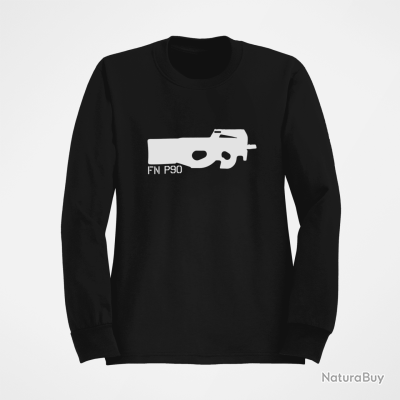 Sweat Armes FN P90 Noir - Pulls et sweats tactiques (9515407)