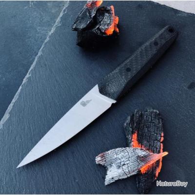 Couteau Bushcraft Owl Knife Tito Lame Acier N690 Manche G10 Etui Kydex ...