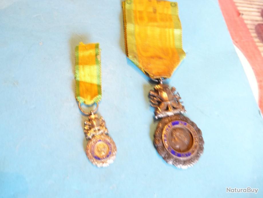 MO MEDAILLE VALEUR ET DISCIPLINE ET SA MINIATURE - Médailles ...