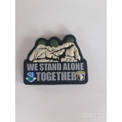 PATCH PVC 3D "WE STAND ALONE TOGETHER" - Insignes en tissu - Patchs ...