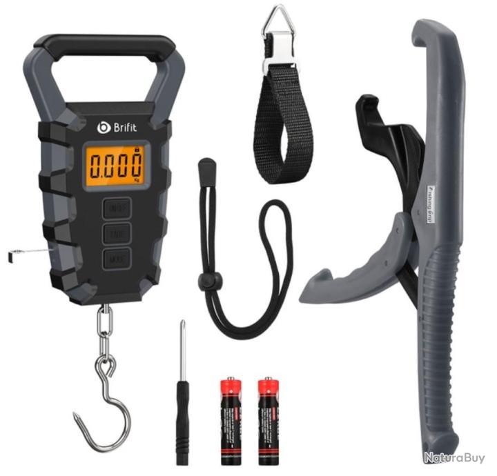 PESON de Pêche Numérique Portable 50 Kg + PINCE FISH GRIP ...
