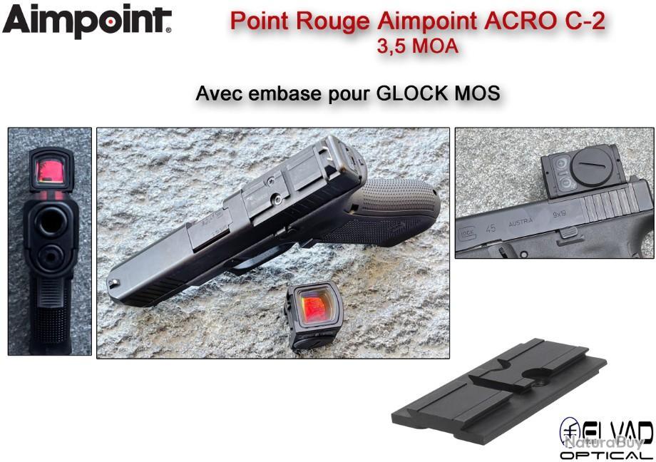 Point Rouge AIMPOINT ACRO C-2 - 3,5 MOA - pour GLOCK MOS - Points rouges de tir et tactique ...