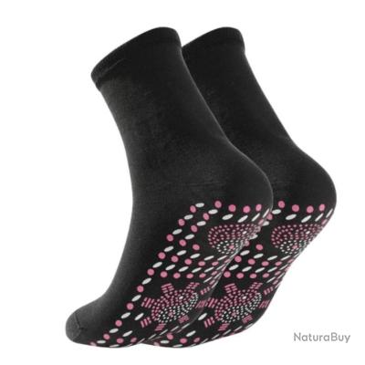 Chaussette AUTO-CHAUFFANTE ......Thérapie Magnétique...coloris NOIR ...