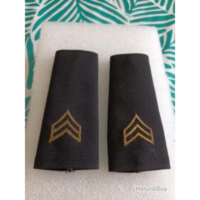 Paire de grades armée us army CAPORAL original 1 - Epaulettes - Grades ...