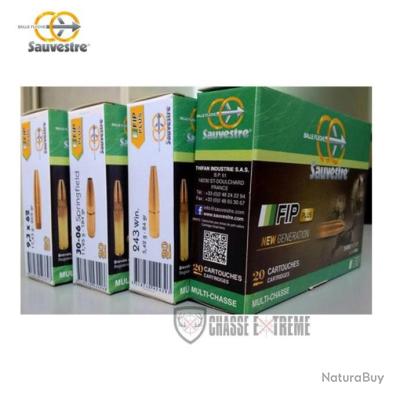 20 Cartouches SAUVESTRE FIP Plus Cal 243 Win - Balles Calibre 243 Winchester (9667067)