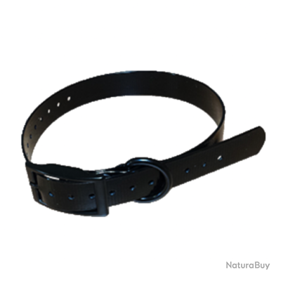 SANGLE POUR COLLIER ÉLECTRONIQUE 2mm - 650 X 19 mm HB DOG NOIR ...