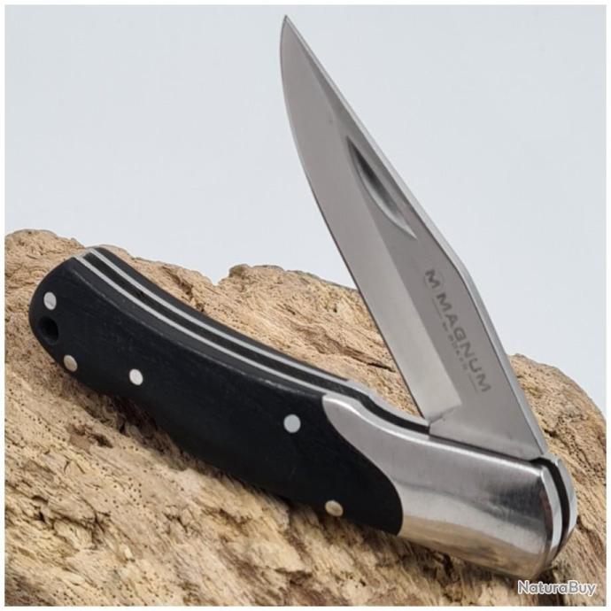 Petit couteau MAGNUM by BÖKER 440 stainless steel pompe bois - Couteaux ...