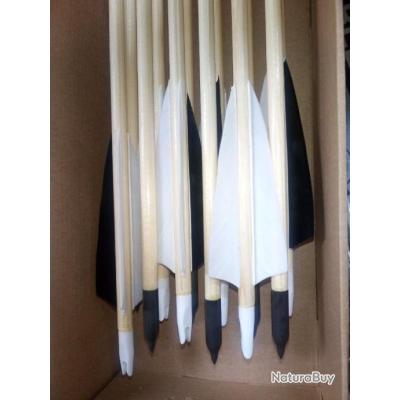 FLECHES BOIS BUCKTRAIL 40# - 5/16 - 100Gr - Flèches (9713205)