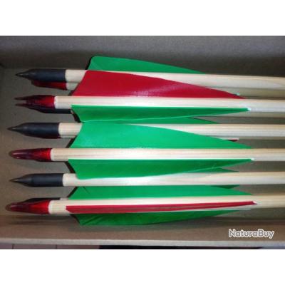 FLECHES BOIS BUCKTRAIL 55# - 11/32 - 100Gr - Flèches (9713207)