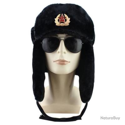 Chapka Motif Soviétique URSS Russie - en Fausse Fourrure - Spécial ...