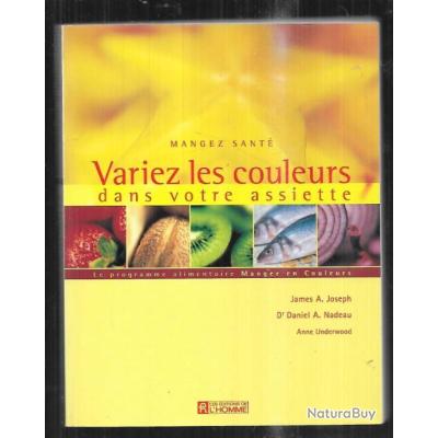 Variez les couleurs dans votre assiette mangez santé james a.joseph et ...