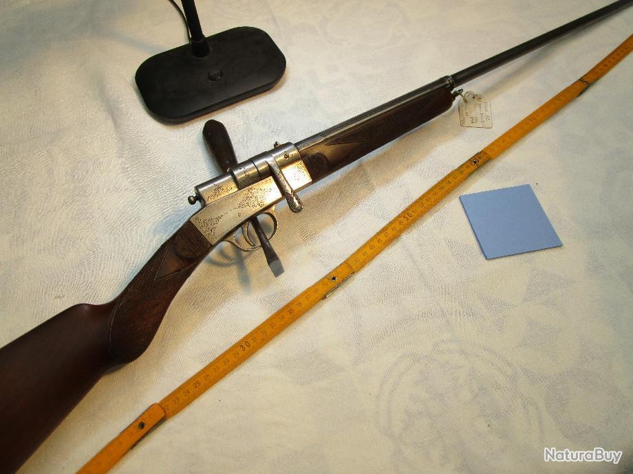 Belle carabine BUFFALO 9mm flobert, acier hercule 2 palmes,canon fluté ...