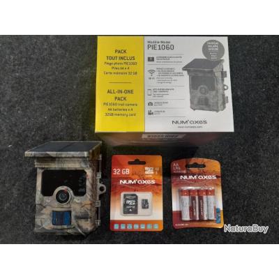 PIÈGE PHOTOGRAPHIQUE NUM'AXES PIE1060 + PILES + CARTE MÉMOIRE - Caméras ...
