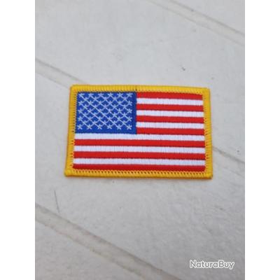 INSIGNE TISSU DRAPEAU USA,ETOILES À GAUCHE - Insignes en tissu - Patchs ...