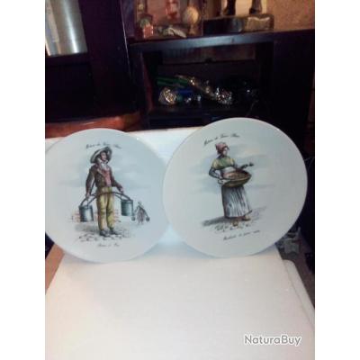 2 assiettes decoration,taille moyennes - Vaisselle et verrerie (9817035)