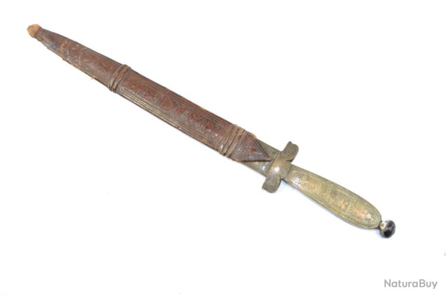 Ancienne dague / poignard Africain, Afrique. Arme blanche ethnique ...