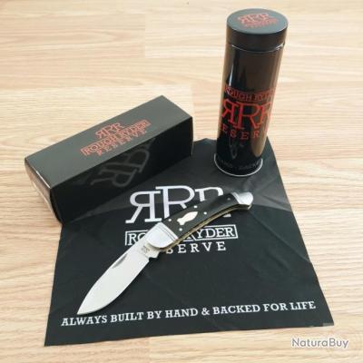 Couteau Rough Ryder Reserve Panthera Lame Acier D2 Manche Micarta Slip ...