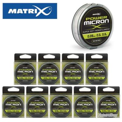 Fil nylon Matrix Power Micron X en 100m 12/100 - Nylon & Tresses Feeder ...