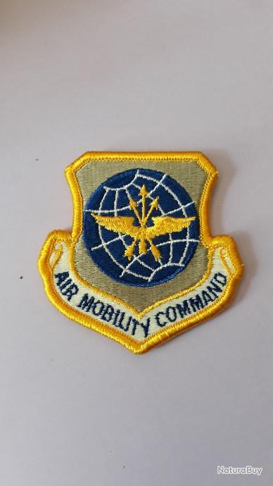Patch armée US AIR FORCE AIR MOBILITY COMMAND à scratch ORIGINAL - Insignes en tissu - Patchs ...